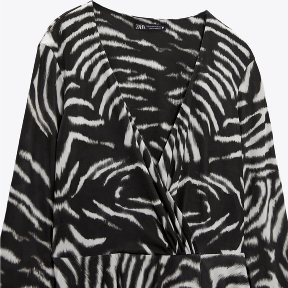 Zara | Dresses | Nwt Zara Zebra Printed Dress | Poshmark
